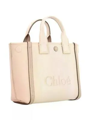 Chloé Carry Small Logo-embossed Tote - Neutrals
