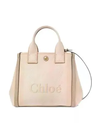 Chloé Carry Small Logo-embossed Tote - Neutrals