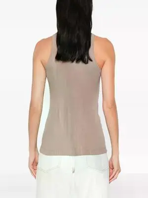 Brunello Cucinelli Ribbed Scoop-neck Top