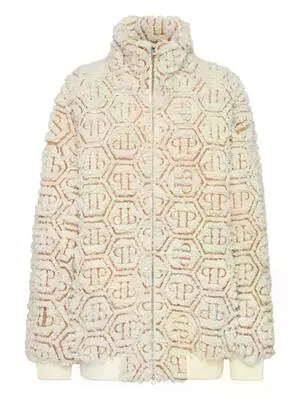 Philipp Plein Monogram Teddy Bomber Jacket