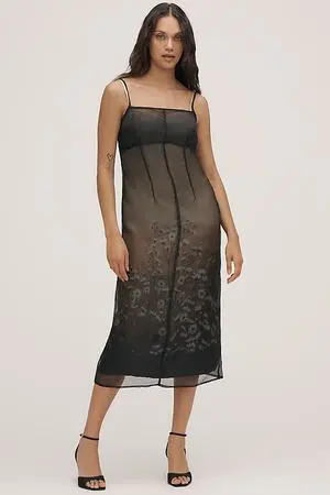 BL-NK Briony Sleeveless Mesh Slip Midi Dress