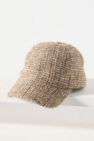 Eugenia Kim Lo Tweed Baseball Cap - Camel