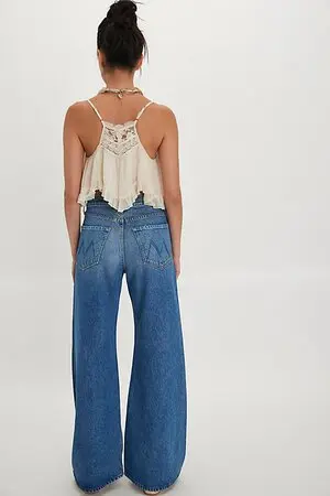 MOTHER The Lemon Twist Wide-leg Jeans - Rolling In The Dough