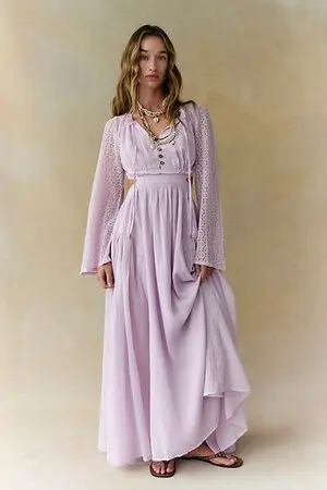 Free People Lacie Maxi Dress - Frost Lavender