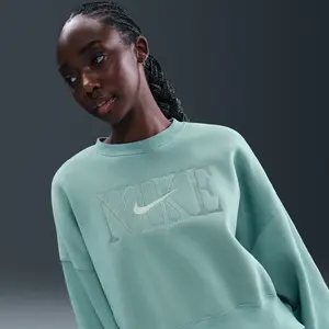 Nike Sportswear Phoenix Fleece Oversized Crew-neck Sweatshirt - Green