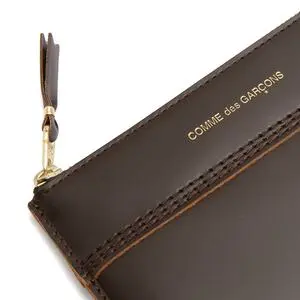Comme Des Garçons Sa8100ts Triple Stitch Leather Wallet - Brown
