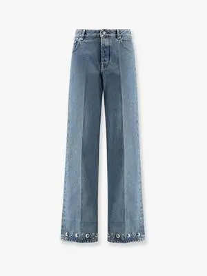Valentino Garavani Button Detailed Jeans For Men
