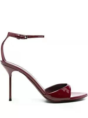 Paris Texas 95mm Patent Leather Ankle-strap Sandals