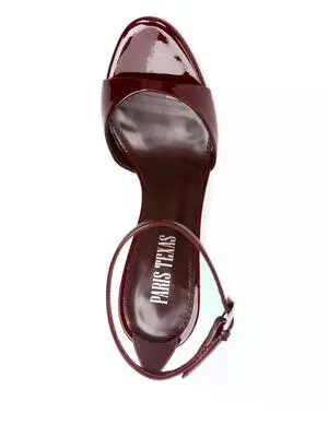 Paris Texas 95mm Patent Leather Ankle-strap Sandals