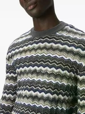 Missoni Chevron-pattern Sweater - Grey