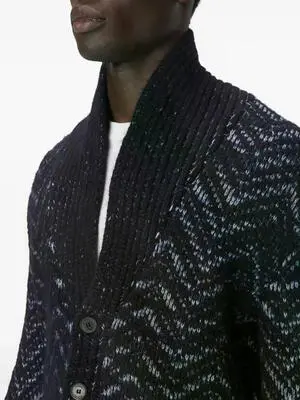 Missoni Wave-pattern Shawl-collar Cardigan