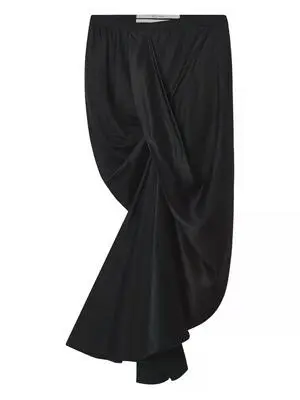Rick Owens Draped Asymmetrical Midi Skirt