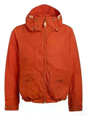 CECCARELLI Hooded Drawstring Jacket - Orange
