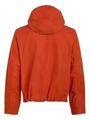 CECCARELLI Hooded Drawstring Jacket - Orange