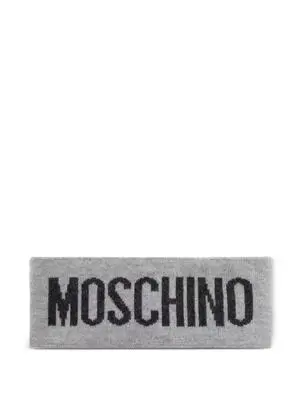 Moschino Logo-intarsia Headband - Grey