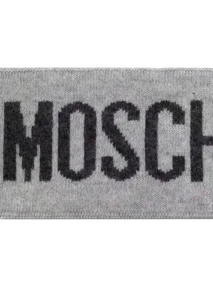 Moschino Logo-intarsia Headband - Grey