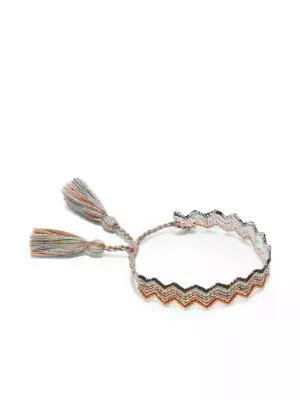 Missoni Holiday Zig-zag Tassel Bracelet - Neutrals
