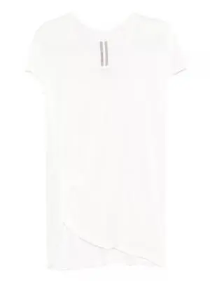 Rick Owens Asymmetric Draped T-shirt - White