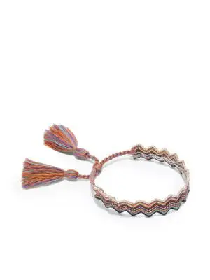 Missoni Holiday Zig-zag Tassel Bracelet - Orange