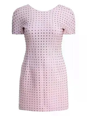 Max Mara Crystal-embellished Mini Dress - Pink