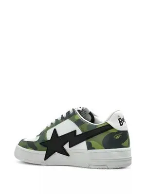A BATHING APE Star-appliqué Camouflage-pattern Sneakers