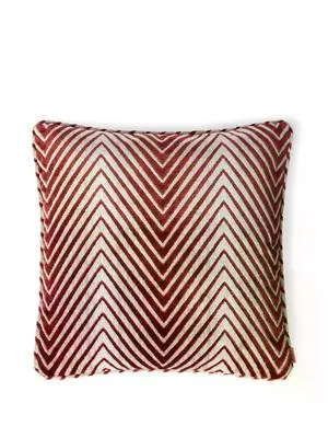 Missoni Chevron Velvet Cushion (40cm X 40cm) Red