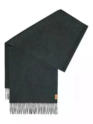 Loewe Fringed Cashmere Scarf Grey