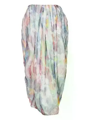 JIL SANDER Floral-print Egg-shaped Skirt
