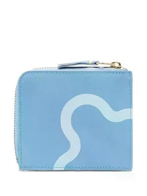 Comme Des Garçons Printed Wallet - Blue