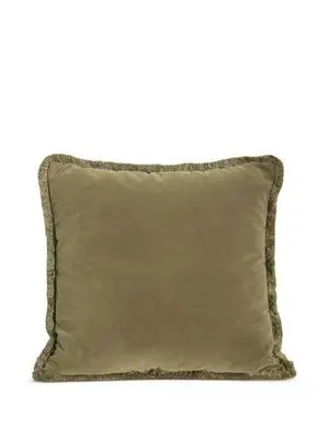 SOHO HOME Margeaux Fringed Square Cushion - Green