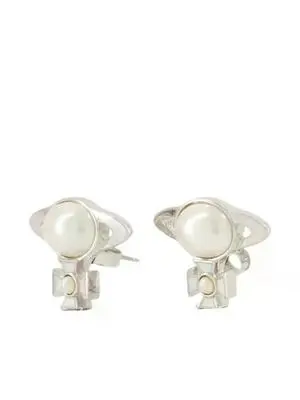 VIVIENNE WESTWOOD Gaby Orb Pearl Earrings
