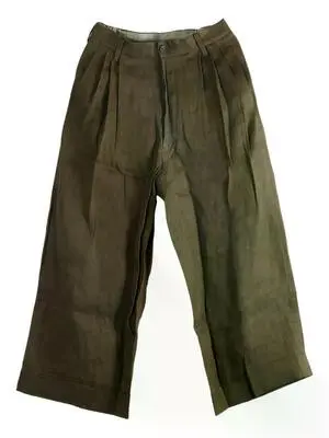 ZIGGY CHEN Pleated Linen Trousers