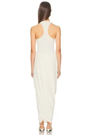 HELSA The Duchess Jersey Dress - Ivory