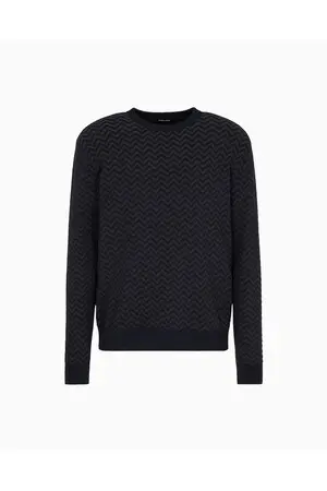 Giorgio Armani Chevron Sweaters For Men