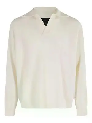 ROBERTO COLLINA V-neck Long Sleeve T-shirt
