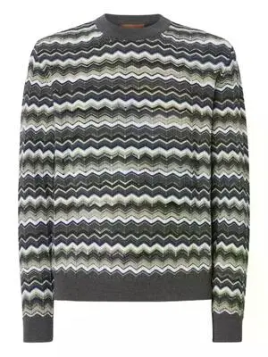 Missoni Chevron-pattern Crew Neck Sweater