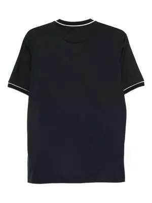 Eleventy Piped-trim Cotton T-shirt