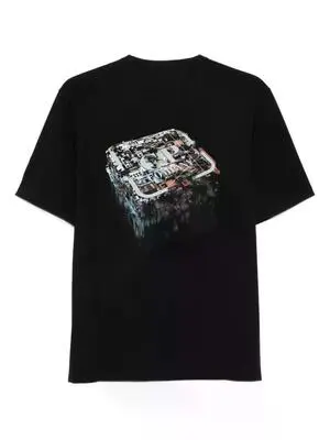 C.P. COMPANY Square-logo Cotton T-shirt