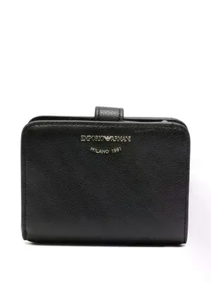 Emporio Armani Logo-lettering Wallet - Black