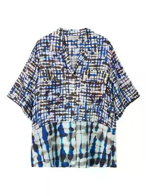 LEE MATHEWS Tie-dye Patterned Shirt