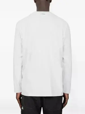 AND WANDER Logo-triangle Long-sleeve T-shirt