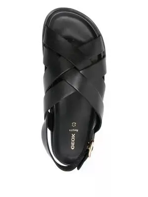 Geox Adelash Crossover Leather Sandals