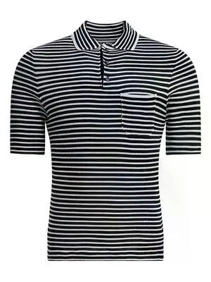 RAKKI Striped Pocket Polo Shirt
