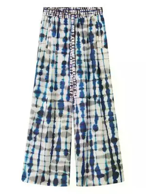 LEE MATHEWS Tie-dye Pleated Trousers