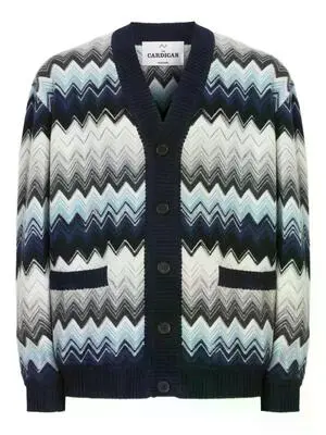 Missoni Chevron-pattern Cardigan - Black