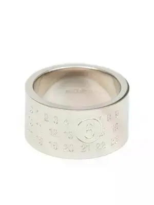 MAISON MARGIELA Logo Band Ring - Silver