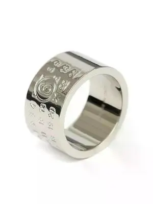 MAISON MARGIELA Numeric Engraved Band Ring - Silver