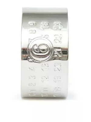 MAISON MARGIELA Numeric Engraved Band Ring - Silver