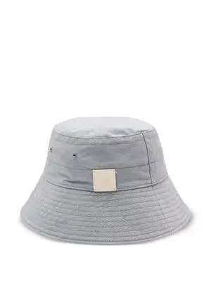 JIL SANDER Cotton Bucket Hat - Grey