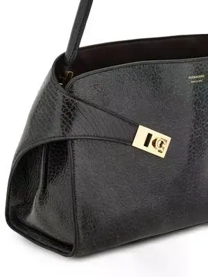 FERRAGAMO Medium Hug Leather Shoulder Bag